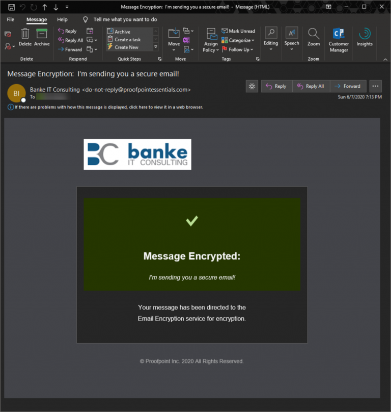 Proofpoint – How to send an encrypted email – Banke IT Consulting ...