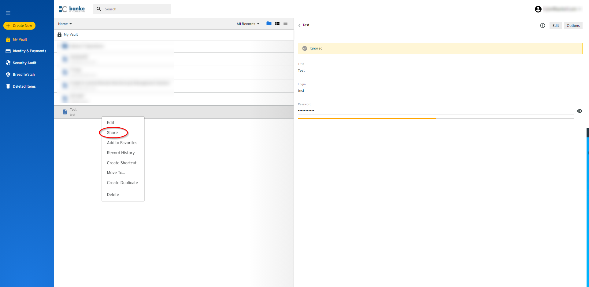 How to Share Passwords with Keeper – Banke IT Consulting Knowledgebase