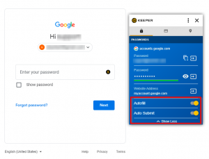 Keeper Autofill and Auto Submit – Banke IT Consulting Knowledgebase