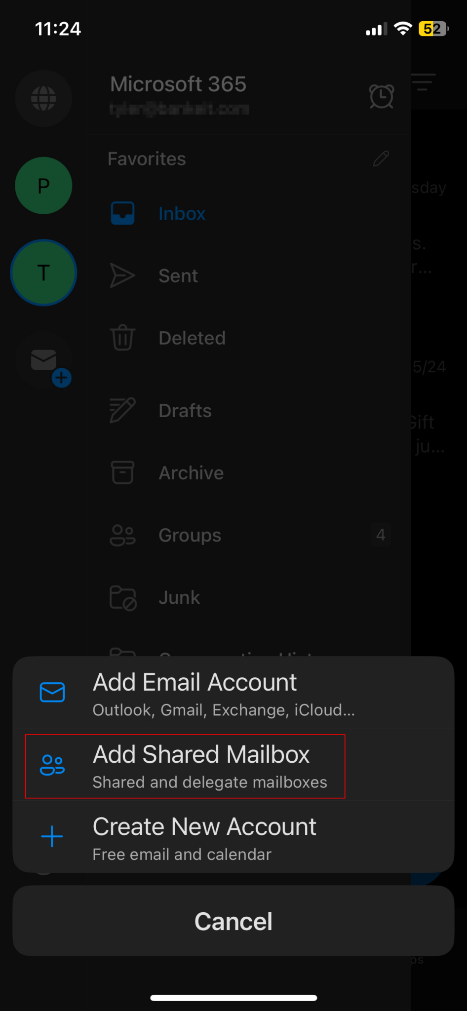 How to add a shared mailbox to Outlook Mobile App – Banke IT Consulting ...